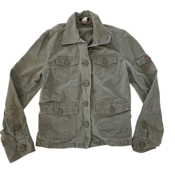 J. Crew | Jackets & Coats | Jcrew Military Style Cargo Jacket Womens S ...